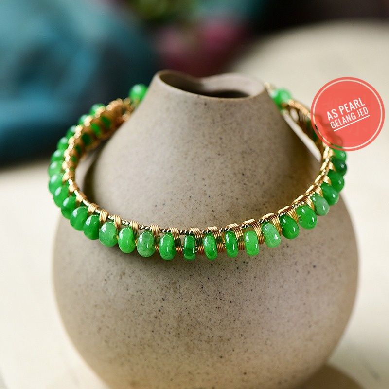 gelang jed asli ikat suasa,jed asli batu jed | Shopee Malaysia