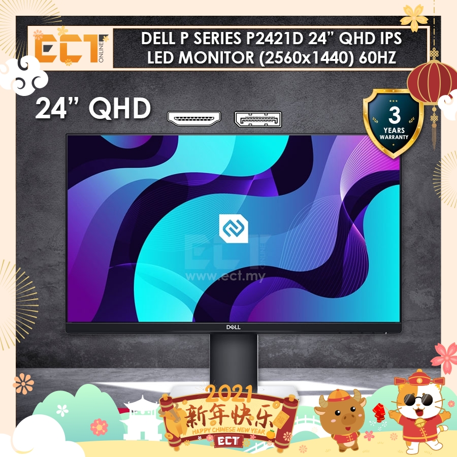 Dell P Series P2421D 24" QHD (2560x1440) Professional IPS LED Monitor ...