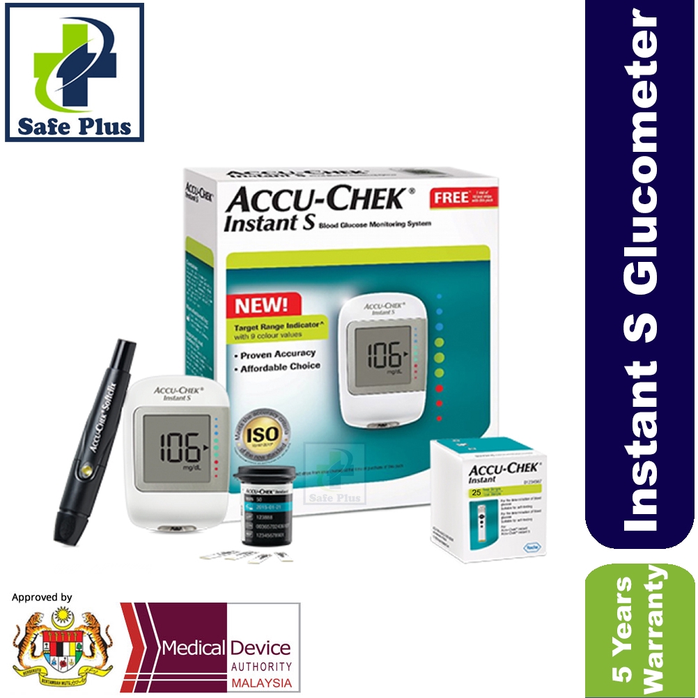 Accu Chek Instant S Glucometer / Glucose Strip | Shopee Malaysia