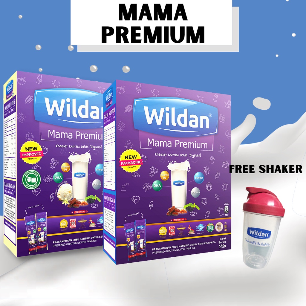WILDAN SUSU KAMBING WILDAN MAMA PREMIUM(550G) TAK HAMIS ORIGINAL ...