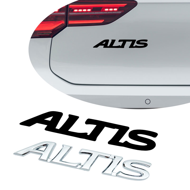 3D ABS ALTIS Logo Car Rear Trunk Decal Emblem Badge Fender Sticker For ...