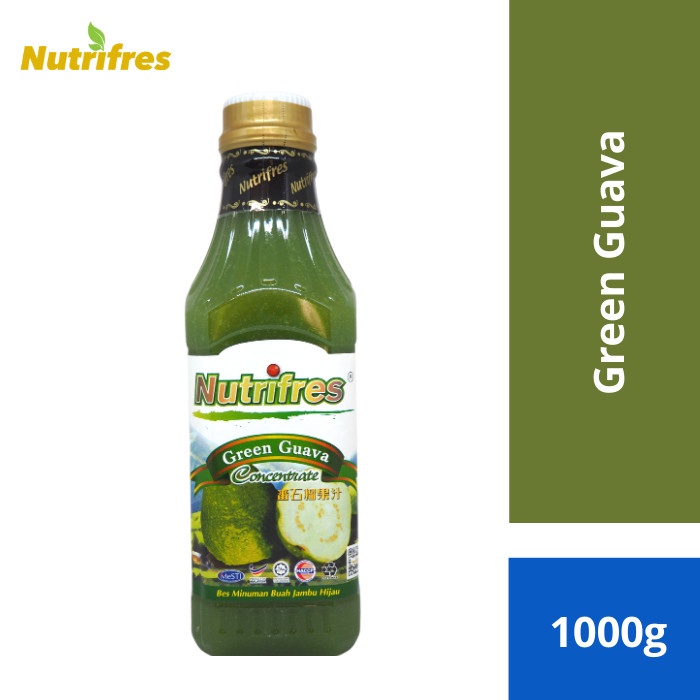 Nutrifres Green Guava Fruit Juice Concentrate / Cordial 1000g | Shopee ...