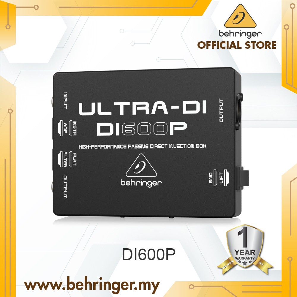 BEHRINGER ULTRA-DI DI600P High-Performance Passive DI-Box | Shopee Malaysia