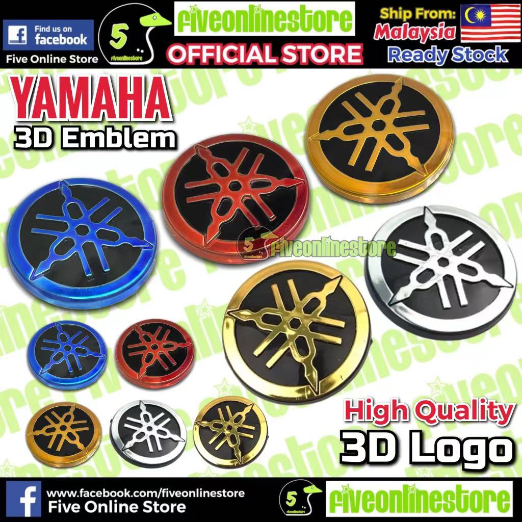 YAMAHA 3D Logo Emblem Plastic Tuning Fork Mark ORIGINAL Indonesia Y15ZR ...