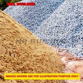 MR BUILDER (Bag) 25kg +- Course Sand Fine Sand Aggregate Stone Pasir ...