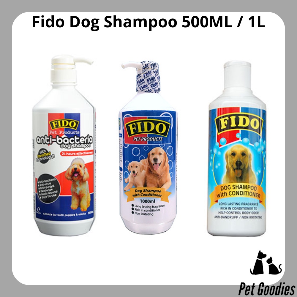 Fido Dog Shampoo (500ml , 1L , Anti Bacteria 1L) | Shopee Malaysia