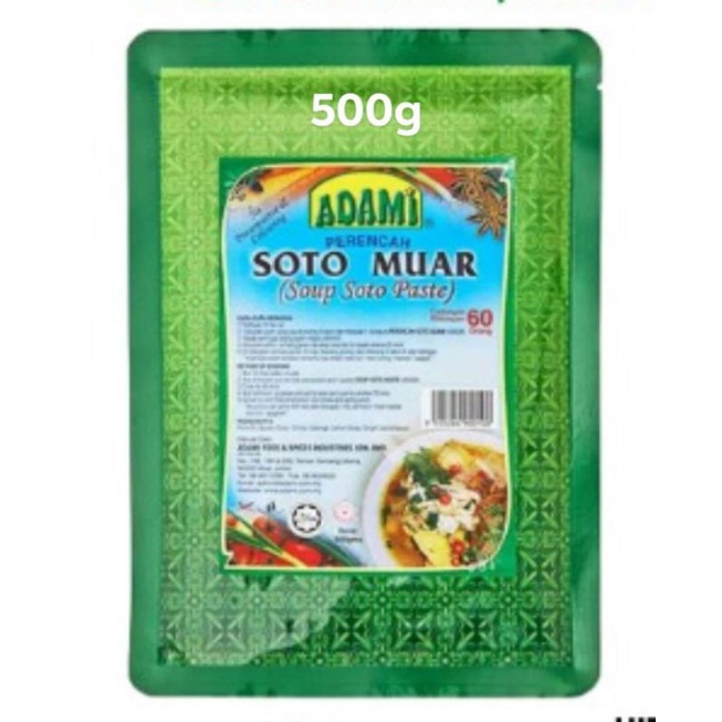 ADAMI Perencah Soto Muar Muo 500g (60 Orang) | Shopee Malaysia