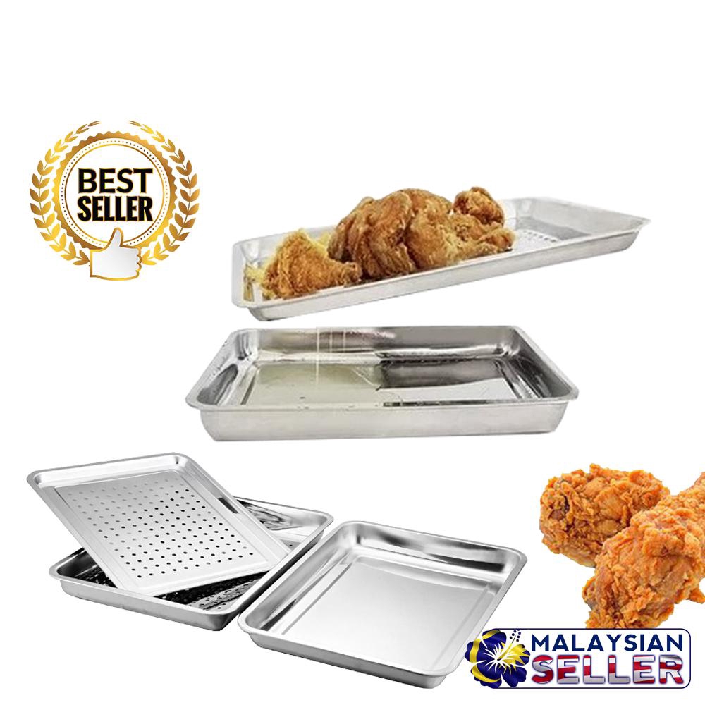 ELT Stainless Steel Rectangular Water Oil Filter Tray With Holes ...