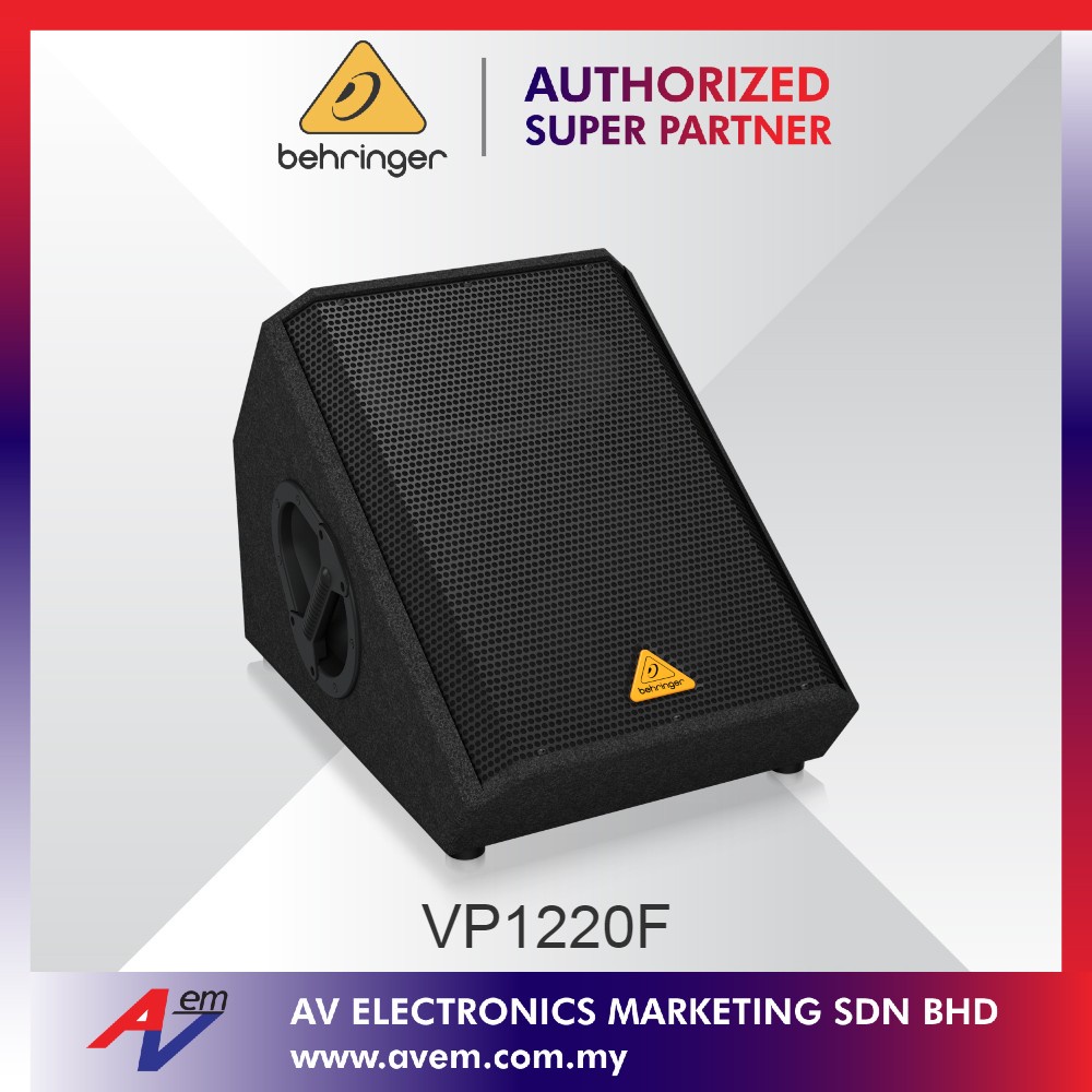 BEHRINGER EUROLIVE VP1220F Professional 800-Watt Floor Monitor with 12 ...