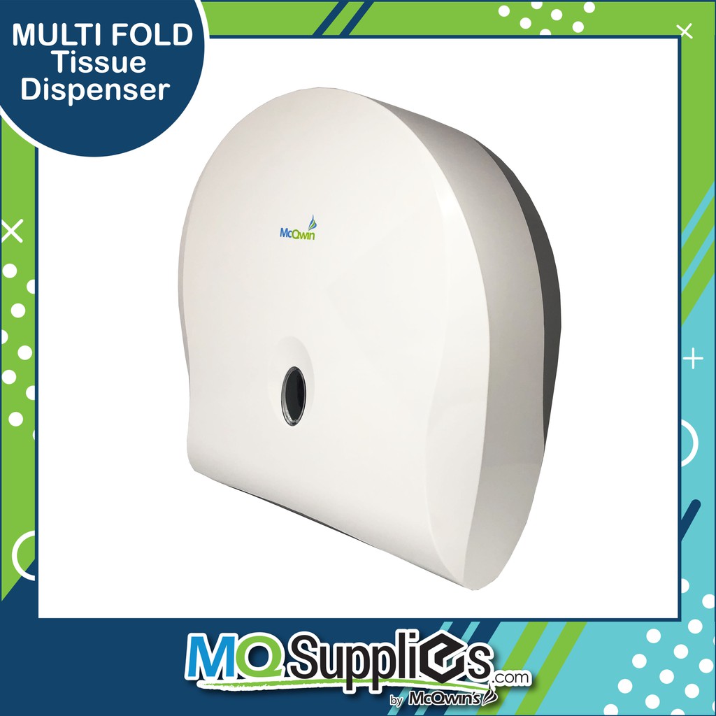 Multifold / Interfold Tissue Dispenser Box - White Bathroom Toilet ...