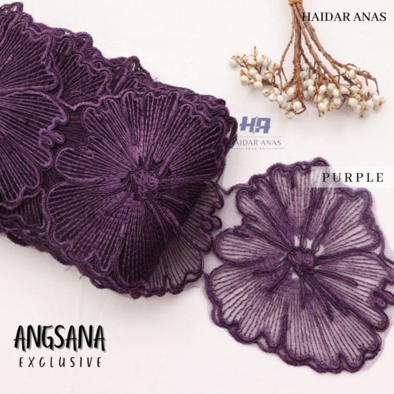 0.5m x setapak tangan Lace Border - Angsana Exclusive by Haidar Anas ...