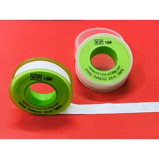 ViP 12mm x 0.1mm x 15m PTFE THREAD SEAL TAPE/ WHITE TAPE/ TAPE PAIP AIR ...