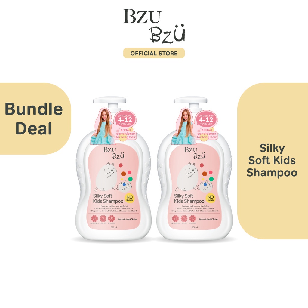 BZU BZU Silky Soft Kids Shampoo Bundle Deal (600ml) | Shopee Malaysia