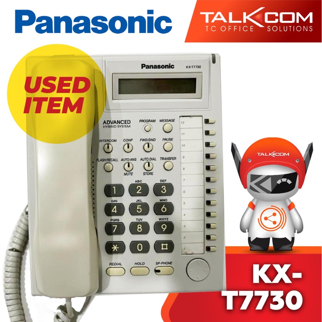[ USED ] PANASONIC KX-T7730 Keyphone (White) | Shopee Malaysia