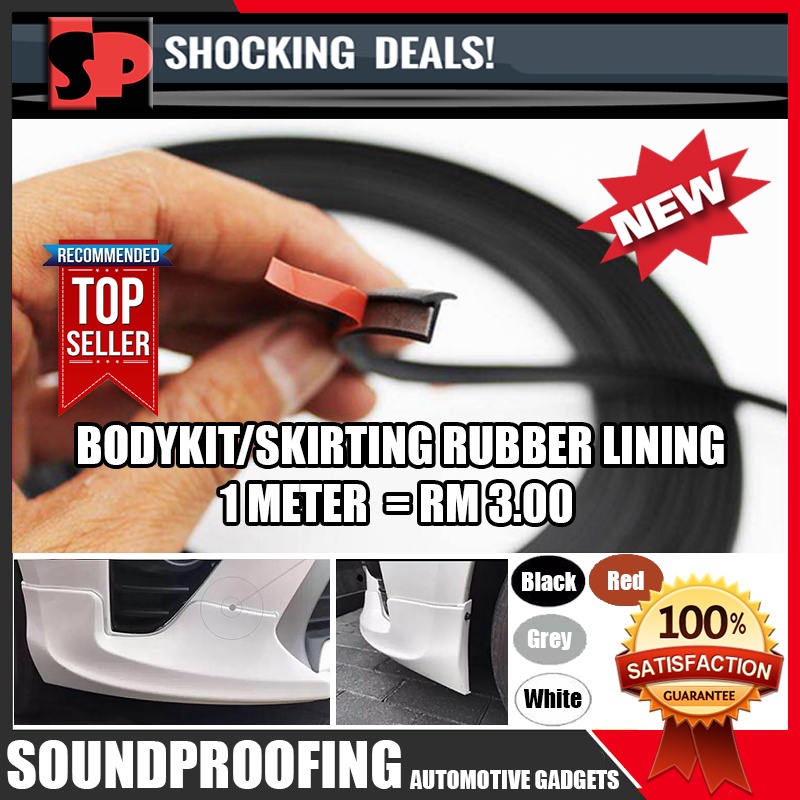 Bodykit / Skirting Rubber Lining 6mm | Shopee Malaysia