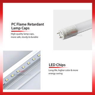 KD_ LED Lampu Kalimantang T8 2FT 4FT Ceiling Wall Lights Casing Light Tube Home Lighting Panjang ...