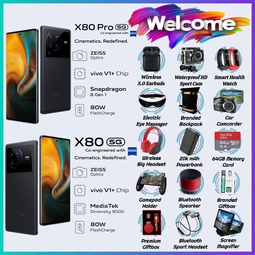 vivo X80 5G / X80 Pro 5G Smartphone ZEISS T Coating Ultra-Sensing ...