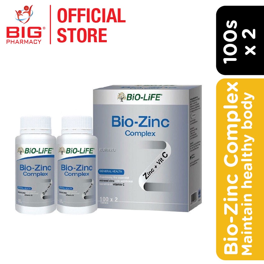 BiO-LIFE Bio-Zinc Complex (100's x 2) | Shopee Malaysia