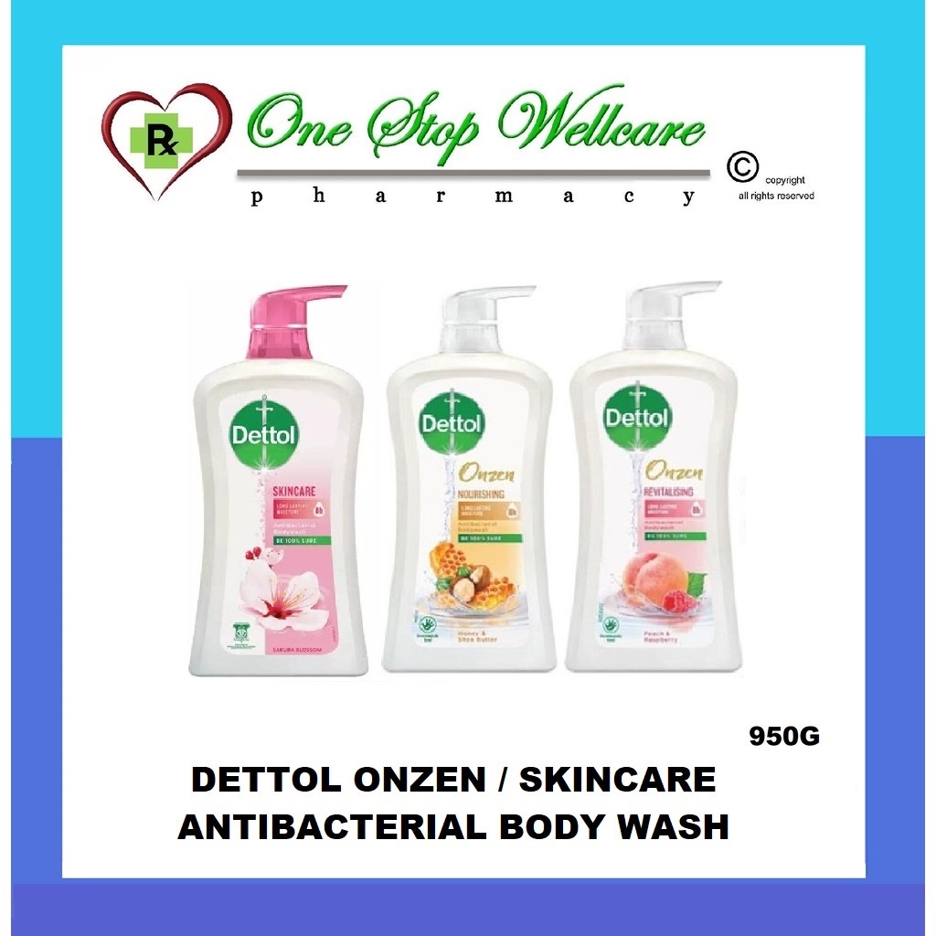 DETTOL ONZEN ANTIBACTERIAL BODY WASH REVITALISING / NOURISHING / SKINCARE 950G | Shopee Malaysia