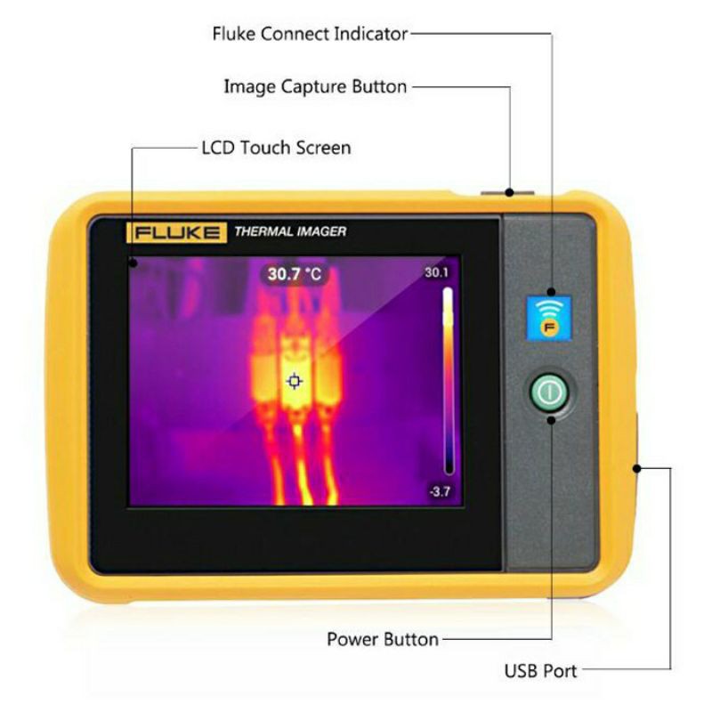 Fluke PTi120 Pocket Thermal Infrared Imager IR Imaging Senor Mini ...