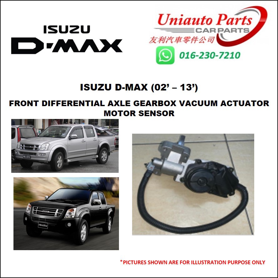 ISUZU DMAX (02' - 13') FRONT DIFFERENTIAL AXLE GEARBOX VACUUM ACTUATOR ...