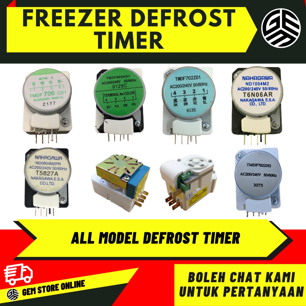 (ALL MODEL) Fridge Defrost Timer Refrigerator Peti Ais Sejuk / Defrost ...