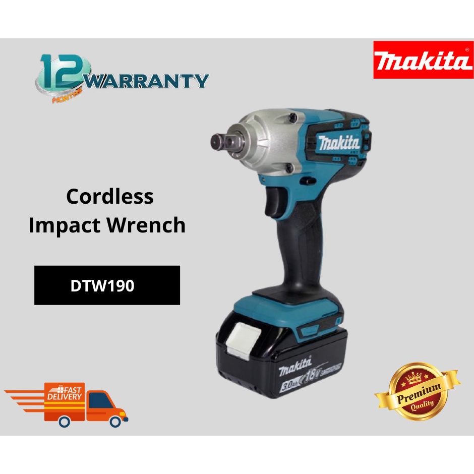 MAKITA CORDLESS IMPACT WRENCH DTW190 | Shopee Malaysia