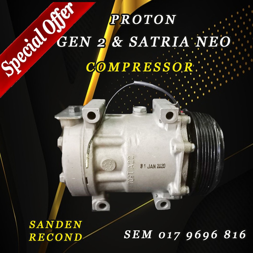 PROTON GEN 2 & SATRIA NEO COMPRESSOR SANDEN RECOND (CAR AIR COND ...