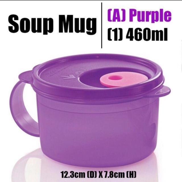 Tupperware Crystalwave Microwaveable Soup Mug (1) 460ml- Ready Stock ...