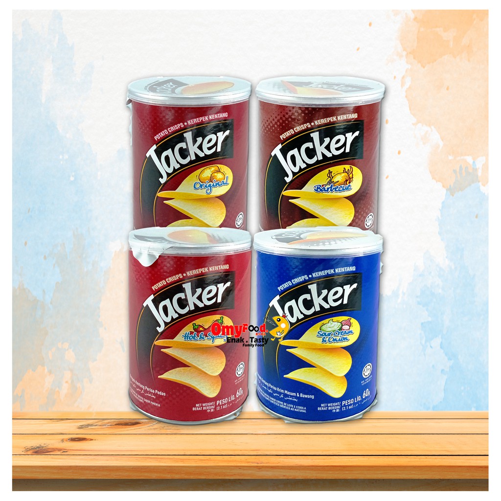 54g Oriental Jacker Potato Chip [Original / Hot & Spicy / BBQ / Sour ...