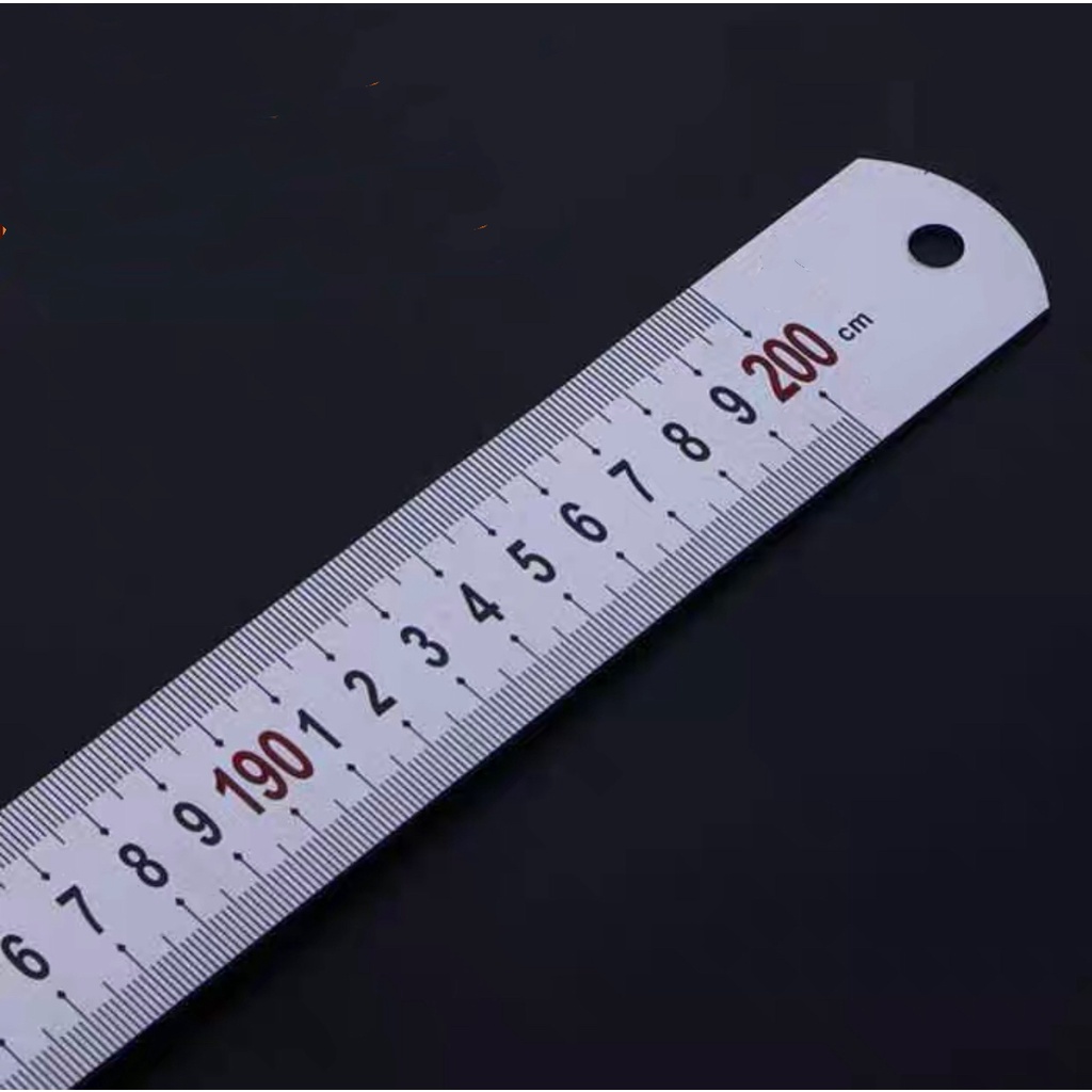 Malaysia Stainless Steel Ruler 100cm 200cm Straight Edge Metal ...