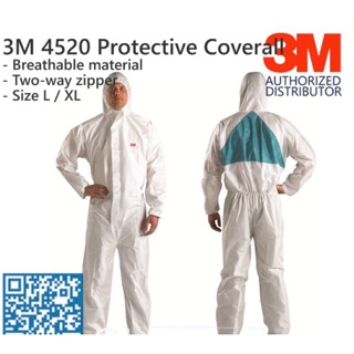 3M 4520 Disposable Coverall Suit for Medical and Industry Work covid 19 ...