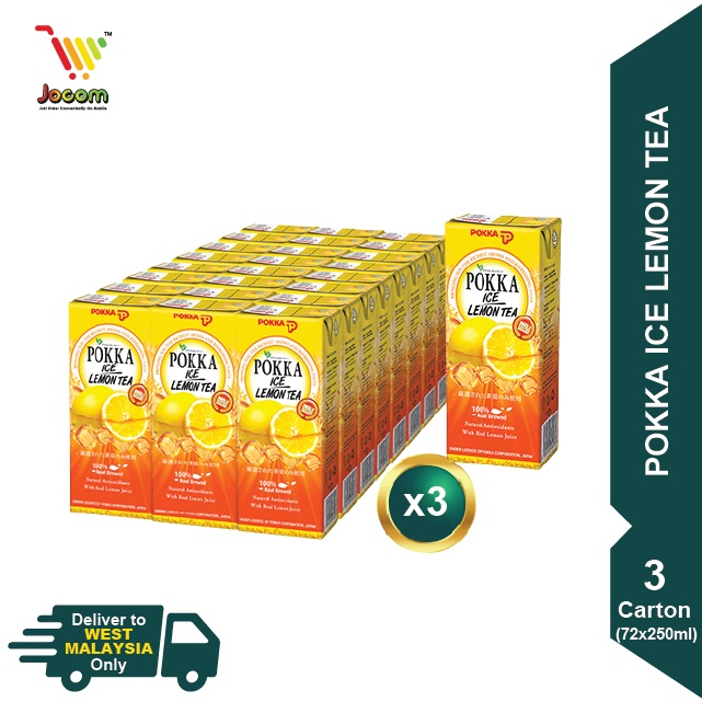 Pokka Ice Lemon Tea (4 x 6s x 250ml) X 3 Carton [West Malaysia Delivery ...