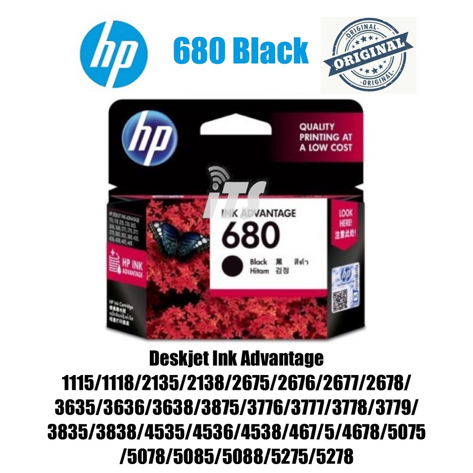 HP 680 Black Original Ink Advantage Cartridges | Shopee Malaysia