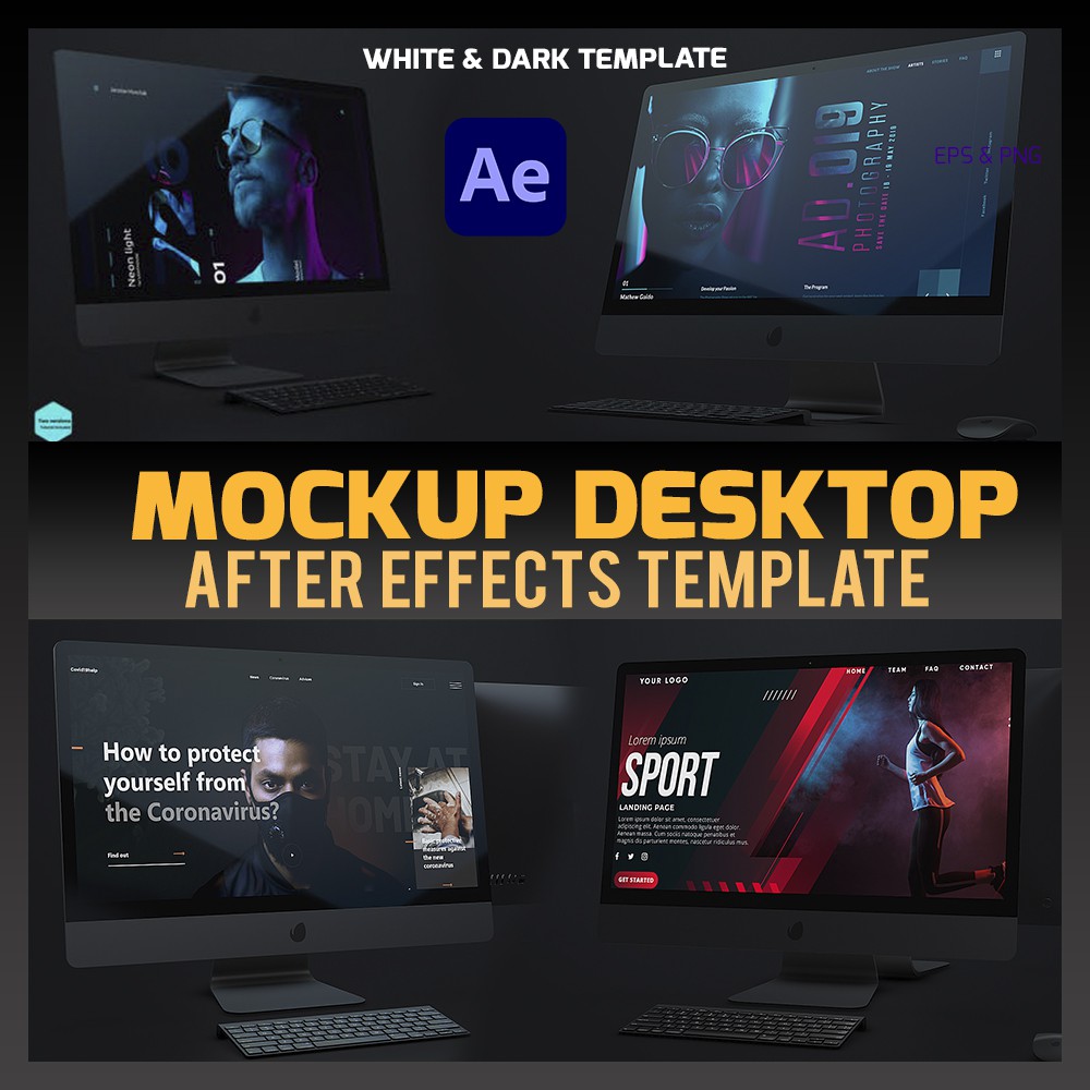 Videohive Mock-Up Desktop Website Presentation | Shopee Malaysia