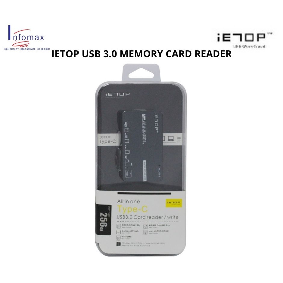 iETOP Card Reader 6-in-1 USB 3.0 Card Reader 5Gbps SD/TF Micro SD Mini ...
