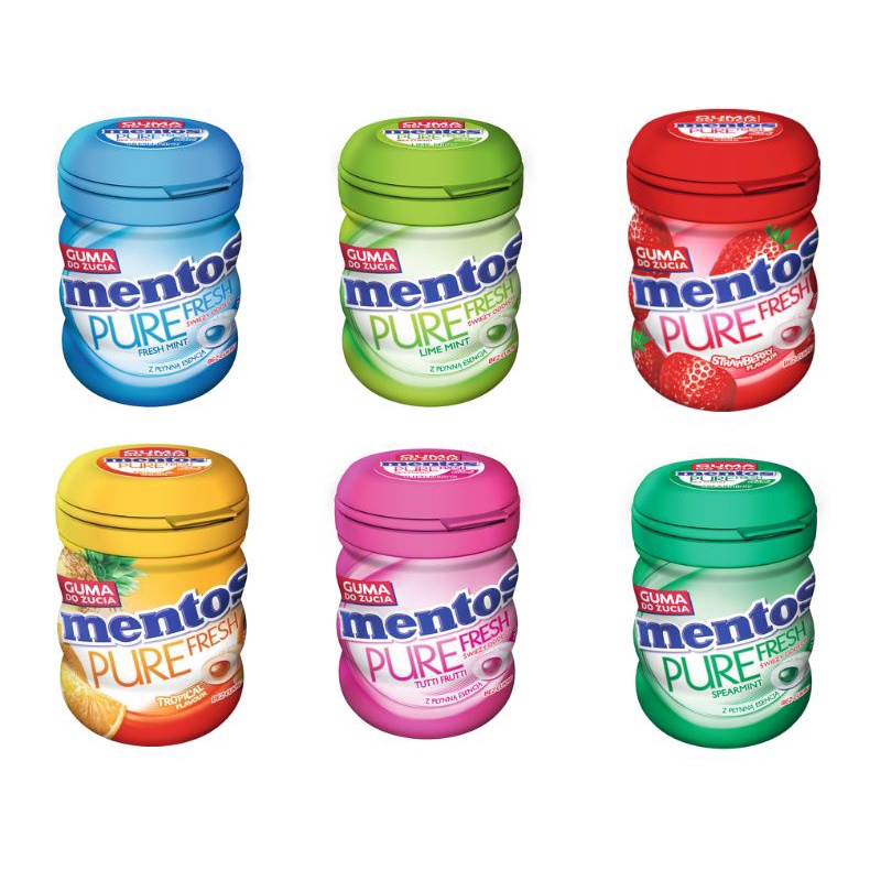  Halal Mentos Pure Fresh Gum FreshMint Lime Mint 61 25g Shopee Malaysia