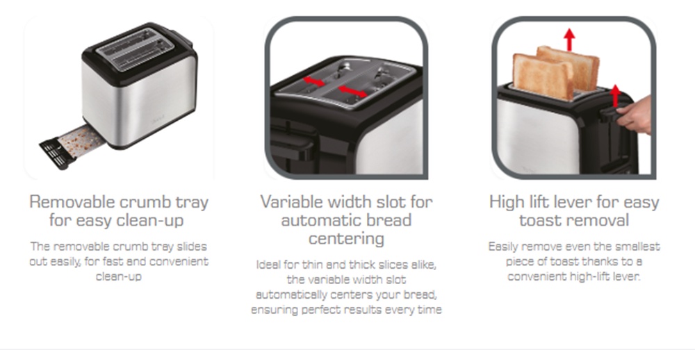 Tefal TT410D Express 7 Browning Levels 2-Slice Toaster | Shopee Malaysia