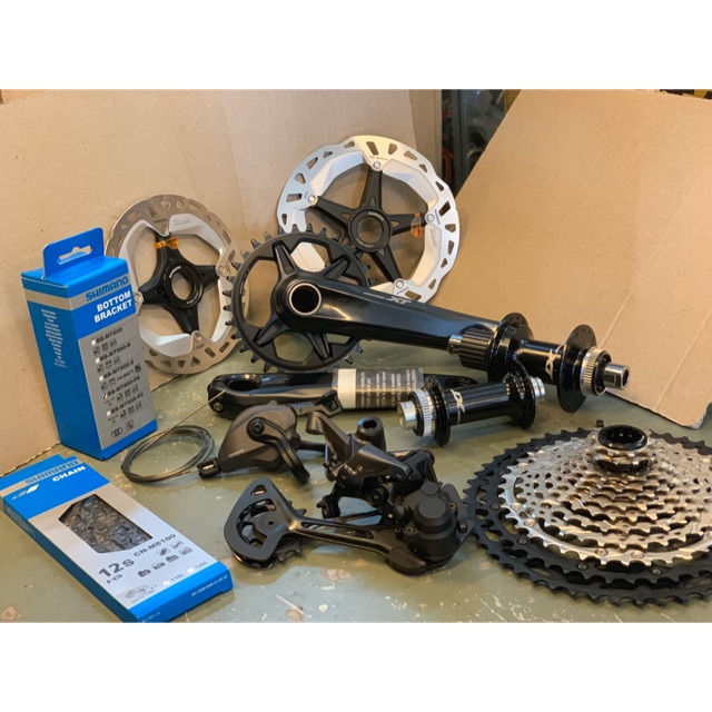 SHIMANO DEORE XT 1 x 12 SPEED M8100 FULL GROUPSET WITH BRAKE , DISC AND HUB | Shopee Malaysia