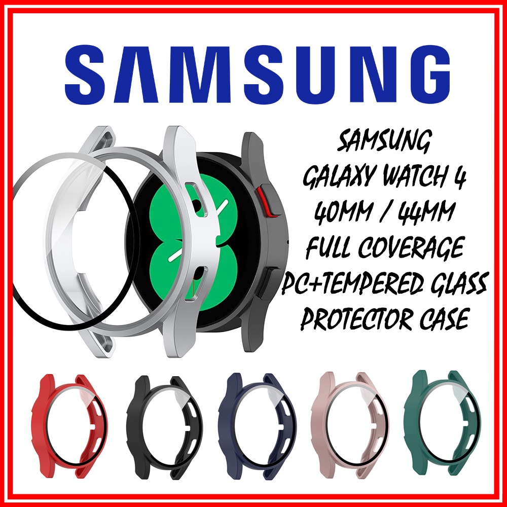 Samsung Watch 4 Watch 5 40MM / 44MM Tempered Glass Protector Case ...