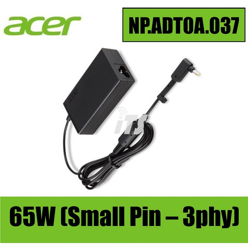 Acer 65W Power Adaptor + Cord (Small Pin - 3phy) (Original) | Shopee ...