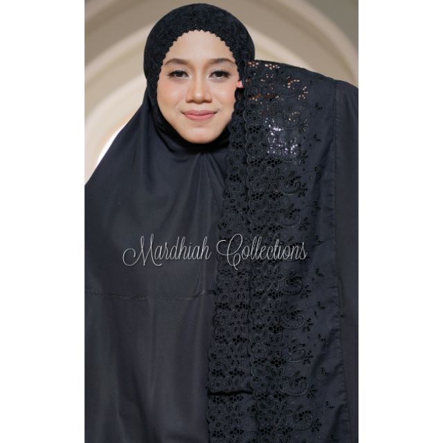 Telekung Cotton Hitam (TELEKUNG HUMAIRA) | Shopee Malaysia