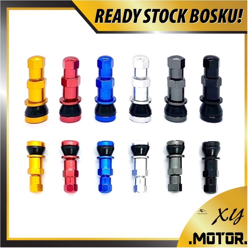 COLOUR TUBELESS VALVE HEAD/KEPALA TUIB COLOR TYRE TIRE TAYAR TUBELESS ...