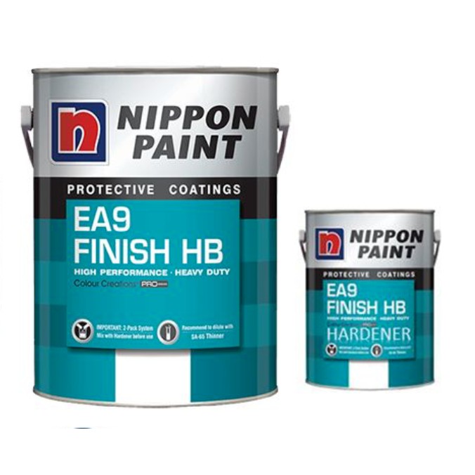 Nippon Paint EA9 Epoxy Floor Paint Finish HB c/w Hardener (4+1Litre ...
