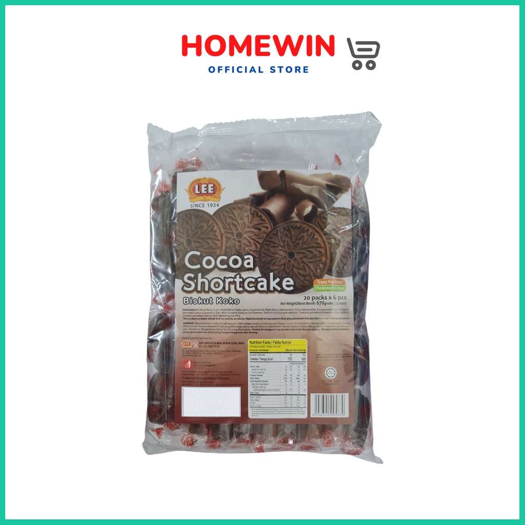 Lee Biscuits Cocoa Shortcake (33.5g x 20 Packs) | Shopee Malaysia