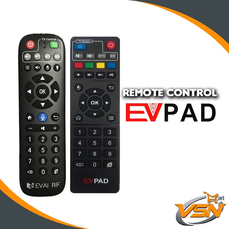 [VSNMART] Remote Control For EVPAD EPLAY EVBOX 2S 3S 3R 3Max 5P 5S Pro ...