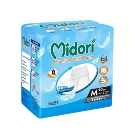 Midori Adult Diaper Pants/Underwear (M10/L9/XL8) | Shopee Malaysia