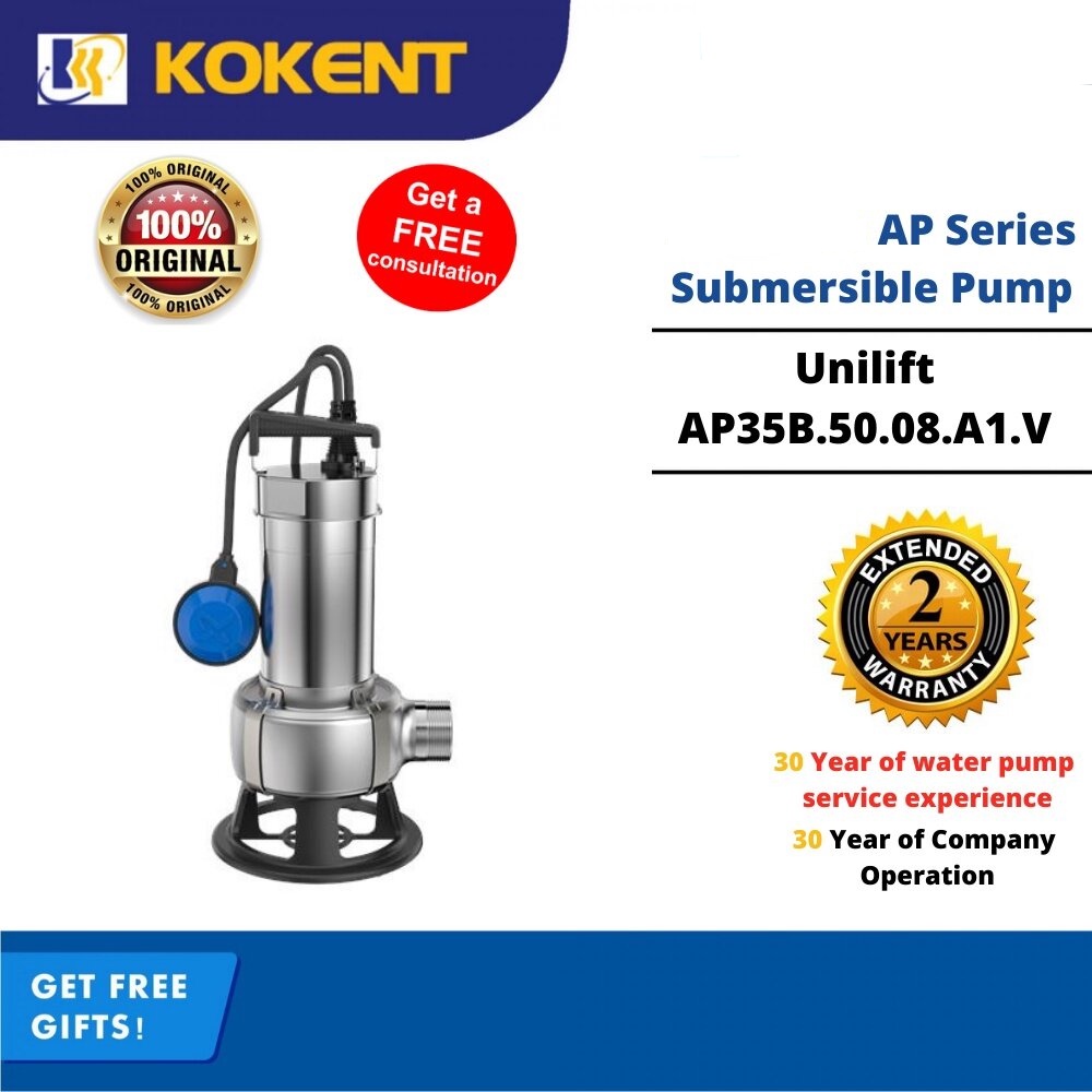 Grundfos UNILIFT AP35B.50.08.A1.V Auto Submersible Pump 1.68HP 2 ...