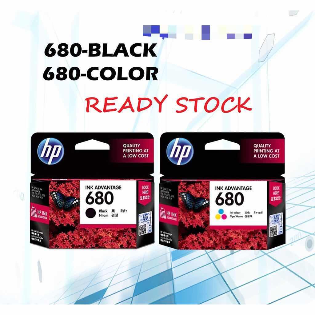 HP 680 original ink catridge (READY STOCK) | Shopee Malaysia
