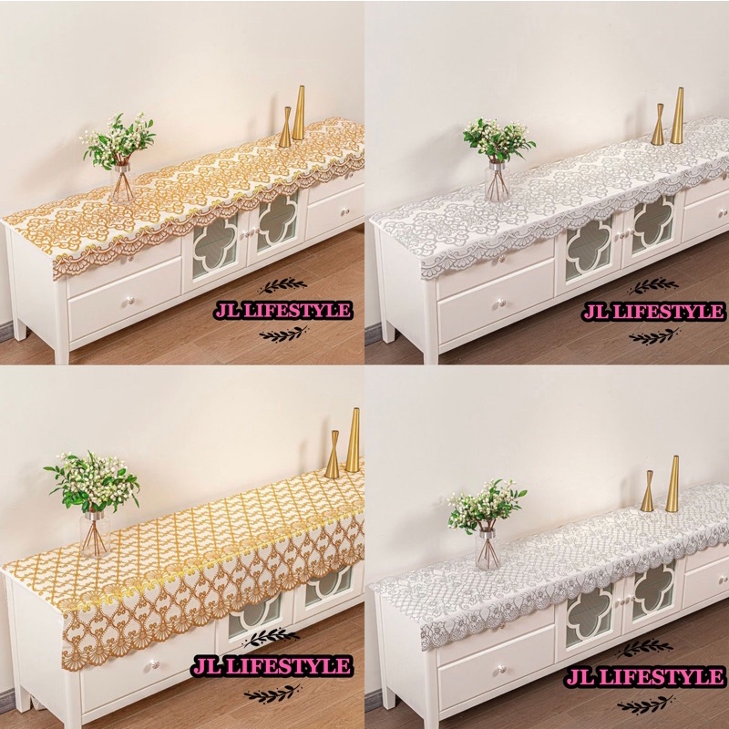 Alas Meja Table Cloth PVC / Table Runner / Meja Kopi / Meja Kecil/ Meja ...